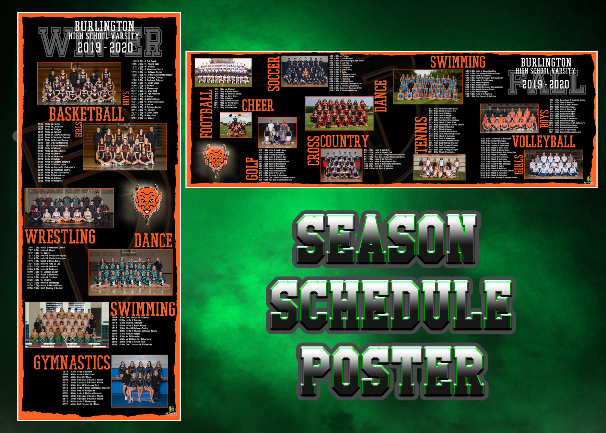 Schedule Poster - Network Photography, LLC.